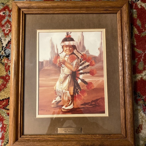 Pat McAllister | Art | Patricia Pat Mcallister Little Feather Framed ...